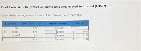 Solved Brief Exercise Static Calculate Amounts Chegg