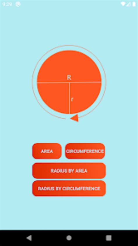 Circle Calculator Pi Radius Per Android Download
