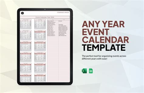 Editable Event Calendar Templates In Excel To Download