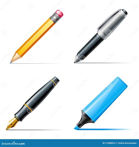 Pencil Marker Route Pointer Gps Map And Navigation Vector Illustration CartoonDealer