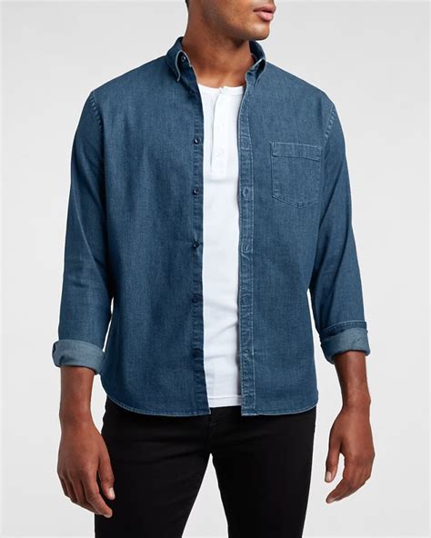 How To Wear A Denim Shirt For Men Outfit Ideas