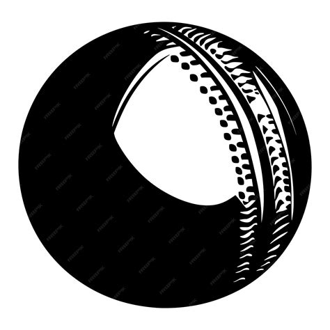 Printcricket Ball Silhouette Vector Premium Ai Generated Vector