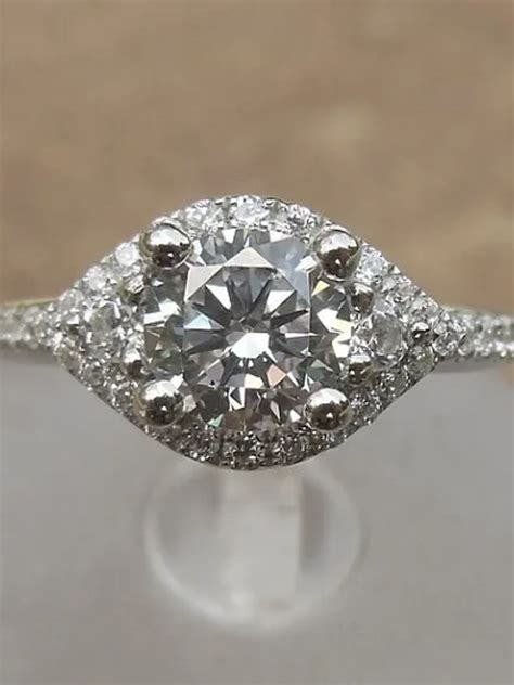Engagement Ring 8x10mm Oval Center Stone In 14k White Gold Semi Mount