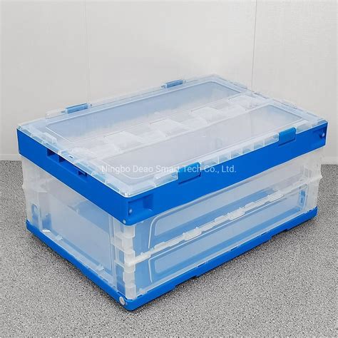 Plastic Collapsible Folding Storage Crate Boxes Foldable Collapsible Moving Folding Crate