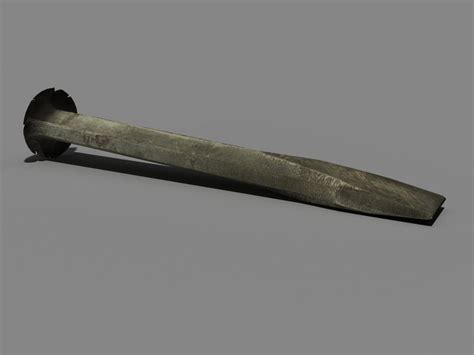 Chipped Chisel 3d Model