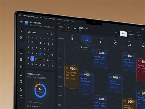 Teaching Calendar Schedule By Khoa Jak On Dribbble