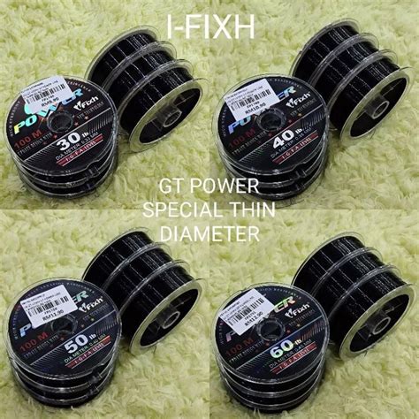 Tali Tangsi I Fixh Gt Power 100m 15lb 20lb 25lb 30lb 40lb 50lb