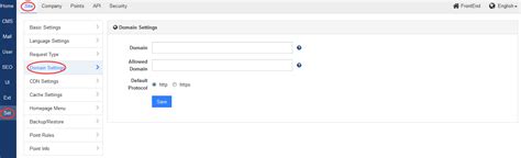 Domain Settings Zsite Manual Enterprise Portal System Open Source