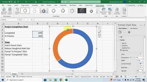 Excel Doughnut Chart Visualize Project Success In Seconds 🍩📊 Youtube
