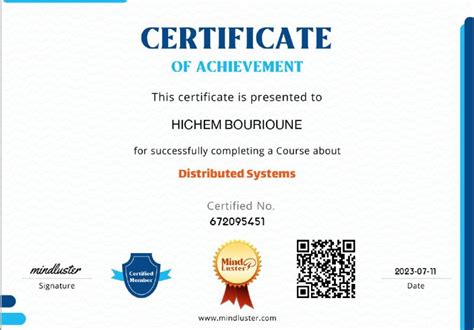 Hichem Bourioune On Linkedin Distributed System Certificate