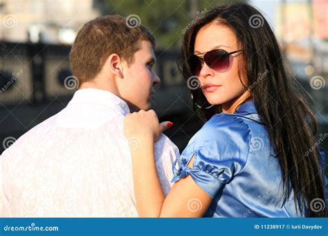 Young Couple Girl With Her Boyfriend Stock Image Image Of Girlfriend