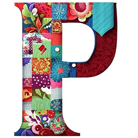 Premium Ai Image Patchwork Alphabet Letter