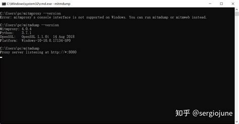 安装mitmproxy以及遇到的坑和简单用法 知乎