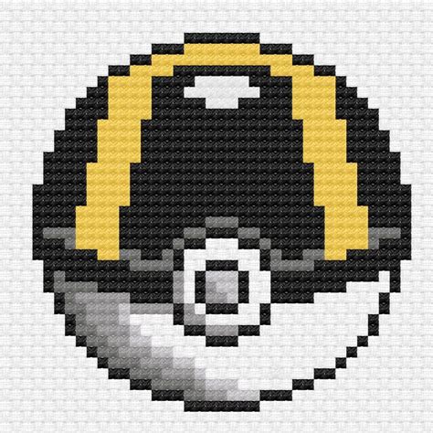 Ultra Ball Pixel Art Grid