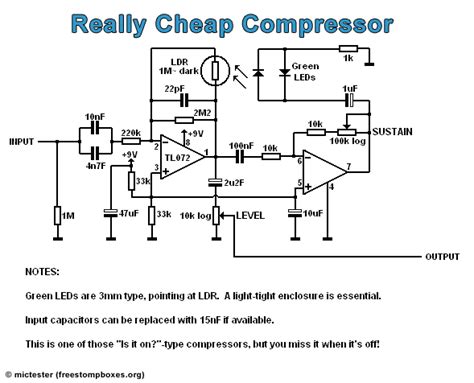 Diy Guitar Compressor Schematic