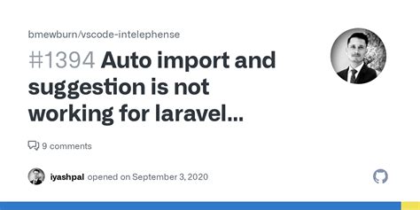 Auto Import And Suggestion Is Not Working For Laravel Framework
