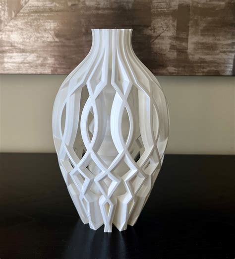 3d printed vase modern design for your space etsy