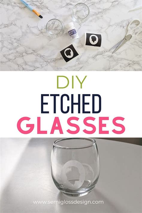 How To Make Glass Etching Stencils Semigloss Design