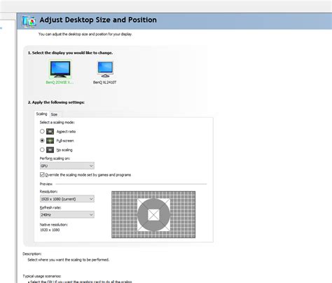 should i use gpu or display scaling for stretched r globaloffensive