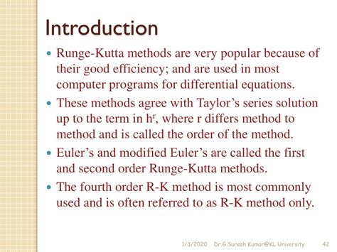 PPT Numerical Solutions Of Ordinary Differential Equations PowerPoint Presentation ID