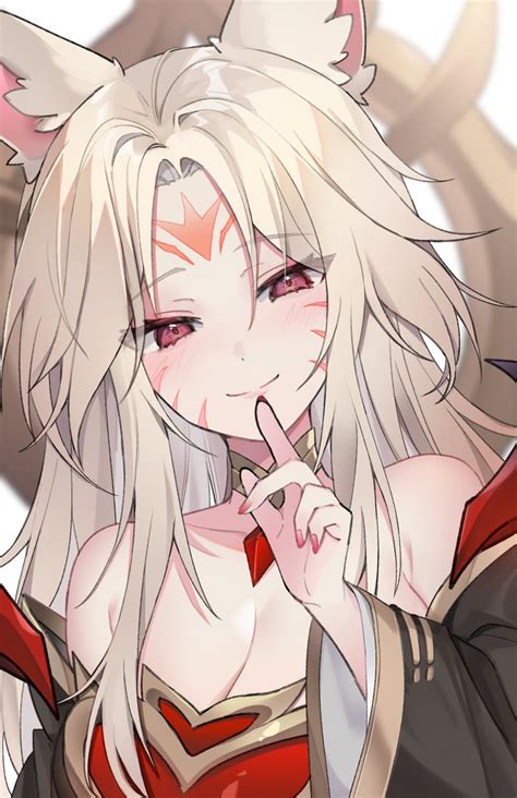 Ahri And Immortalized Legend Ahri League Of Legends Drawn By Pelicana Danbooru