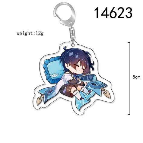 Jual Gantungan Kunci Akrilik Genshin Impact Transparan Keychain T Souvenir Hadiah Anime Kado