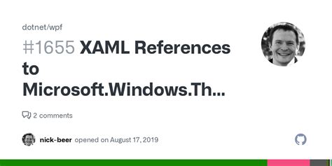 Xaml References To Microsoft Windows Themes Failing To Build In Preview Issue Dotnet