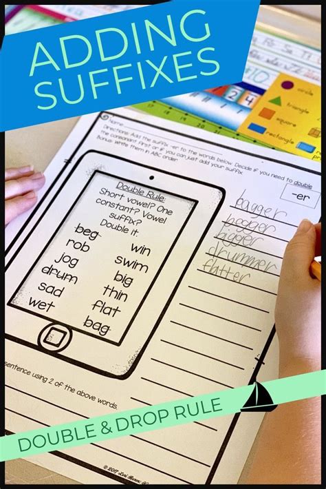 Adding Suffixes With The Double And Drop Rule Phonics Activities Words