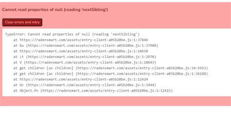 How To Fix Cannot Read Properties Of Null Reading Nextsibling