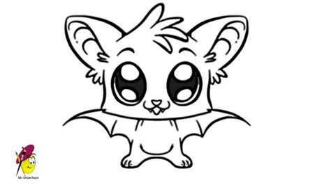 Bat Cartoon Easy Drawing How To Draw A Bat Youtube