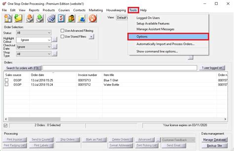 How To Use Stock Logging In One Stop Order Processing