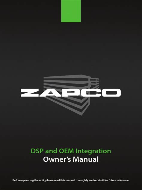owner s manual dsp and oem integration pdf equalization audio