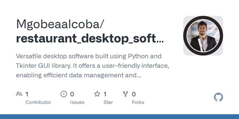 Github Mgobeaalcoba Restaurant Desktop Soft Tkinter Versatile