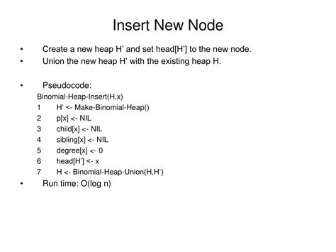 ppt binomial heap data structure history properties and operations