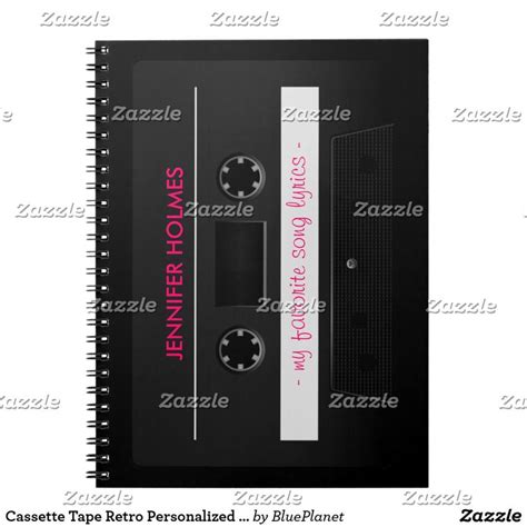Cassette Tape Retro Personalized Notebook