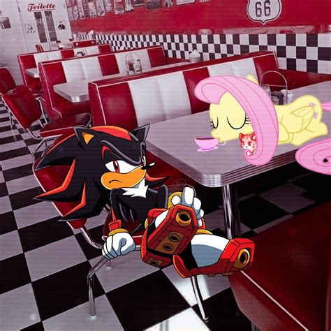 Fluttershy N Shadow 3 Shadow The Hedgehog Shadow Theme Sonic And