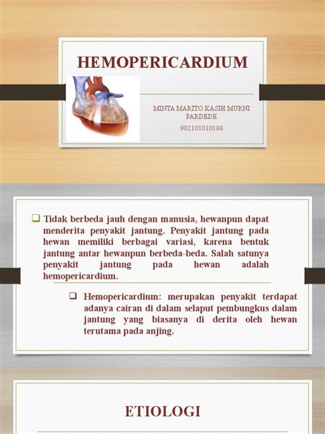 Hemopericardium Minta Pdf Sains And Matematika