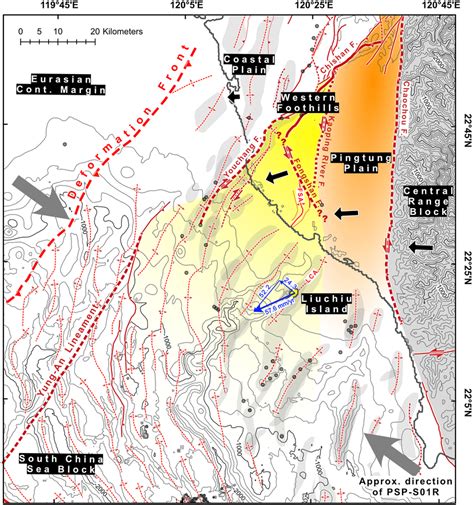 Integrated And Simplified Tectonic Model For Sw Taiwan The Pingtung Download Scientific