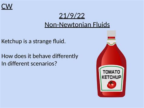 non newtonian fluids teaching resources