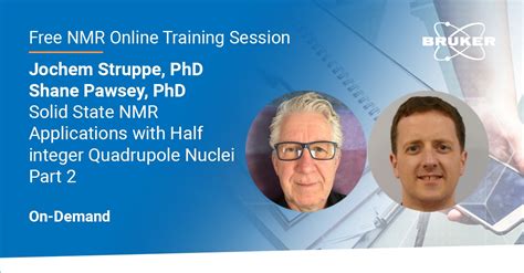 Bruker Did You Miss The 10th Bruker Nmr Online Training Session Of
