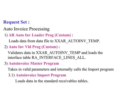 Oracle Apps Receivables Auto Invoice Ppt