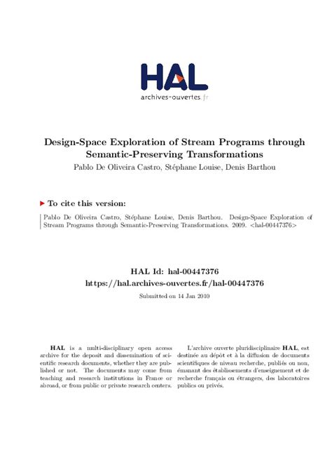 download pdf design space exploration of stream programs through