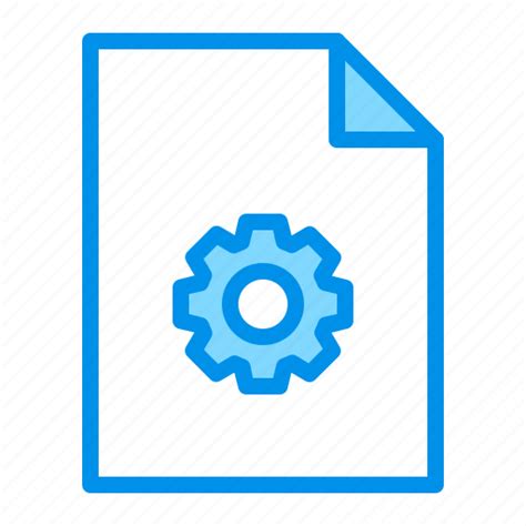 configuration document file option icon