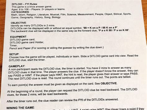 ditloid trivia game 6 steps with pictures instructables