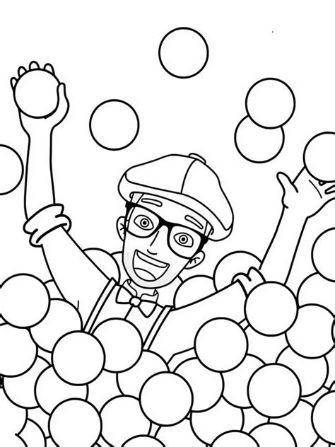 Blippi Color Pages