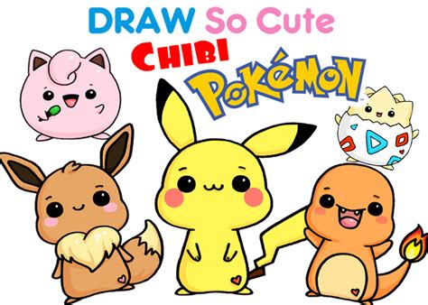 Drawing Pokemon Chibi Style Draw So Cute