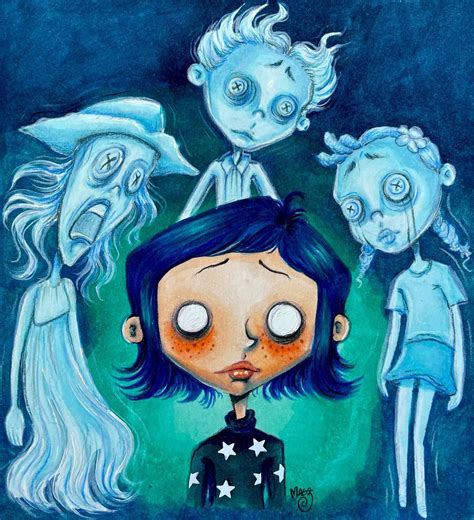 Tim Burton Coraline Drawing