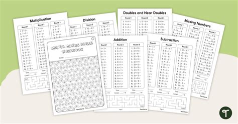 Year 4 Mental Maths Drills Booklet Teach Starter Worksheets Library