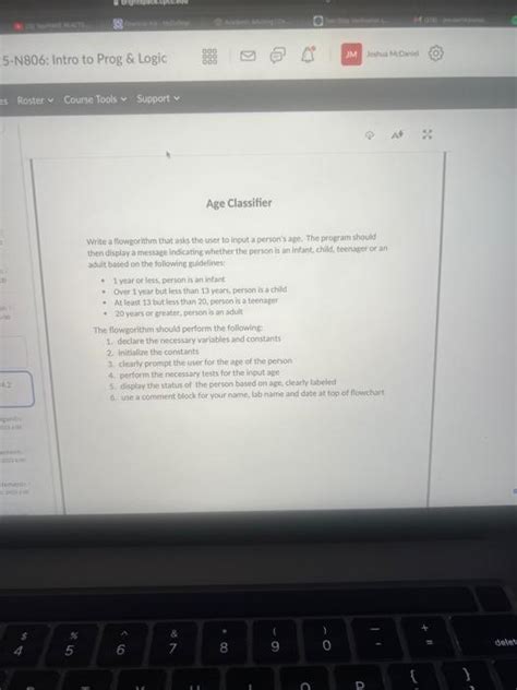 Solved Write A Flowgorithm That Asks The User To Inpot A