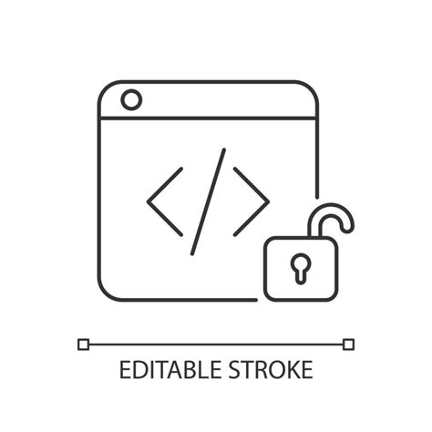 Open Source Code Platforms Linear Icon 3117667 Vector Art At Vecteezy